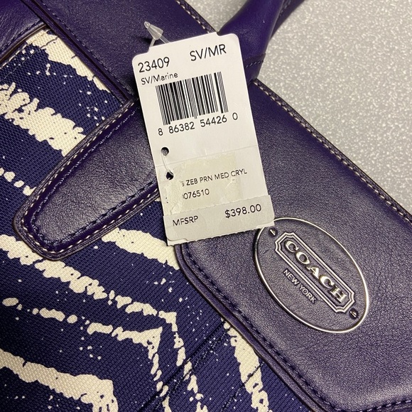 Coach | Bags | Coach Purple Legacy Print Medium Carryall Bag Nwt | Poshmark